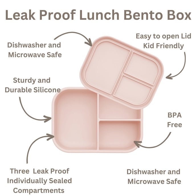 Ali+Oli Leakproof Bento Box | Silicone Baby Lunch Container – Minnie ...
